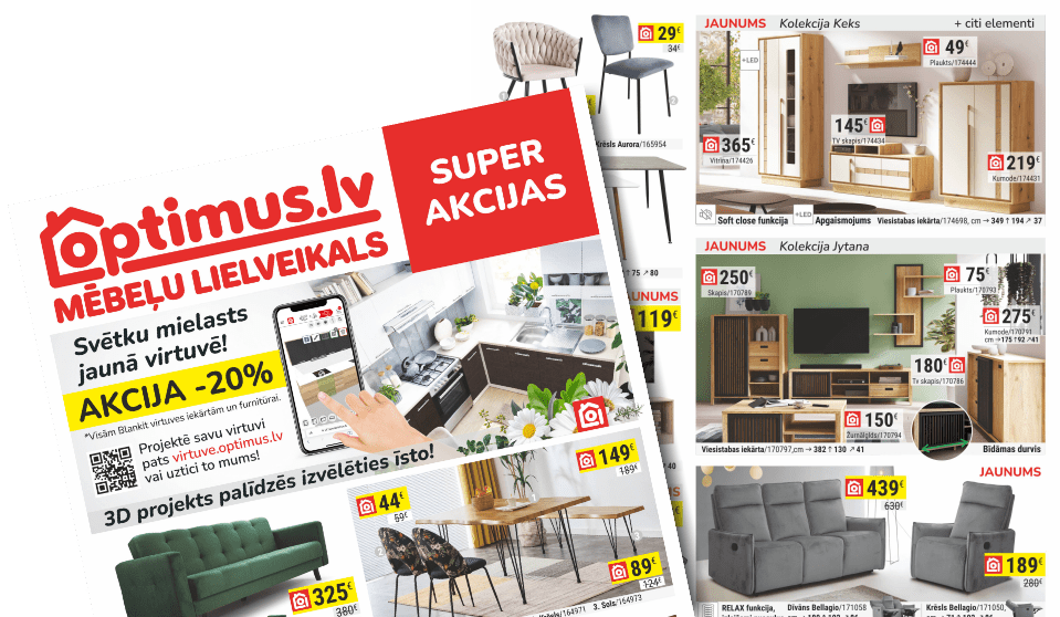 Mēneša piedāvājums – OPTIMUS MĒBELES